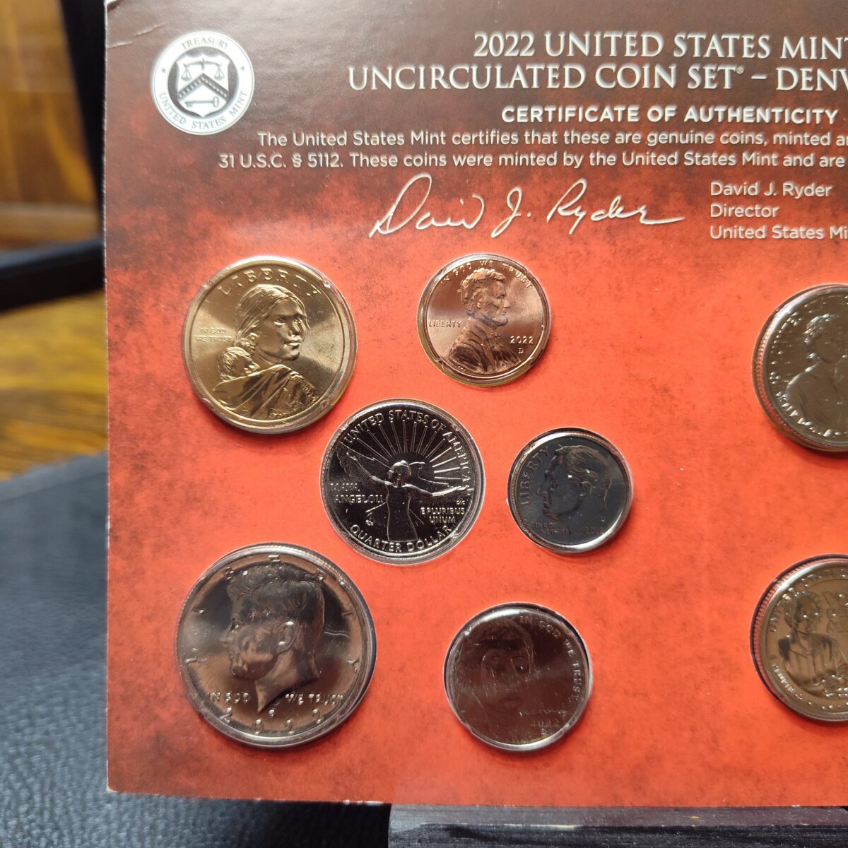 2022 D US Mint Uncirculated Coin Set – 10 Coins – GK Specialties